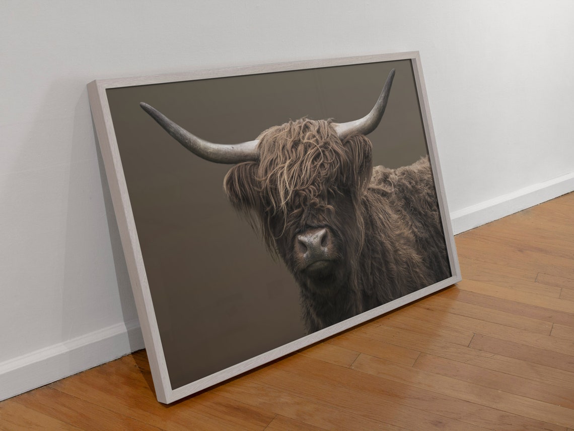 Highland Cow Print Highland Cow Print Art Highland Cow - Etsy
