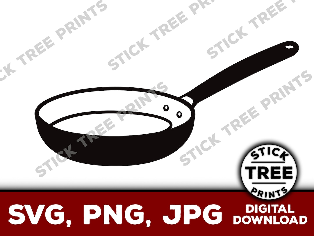 Frying Pan SVG - Frying Pan Png, Frying Pan Cut File, Frying Pan Clip ...
