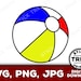 Beach Ball Svg - Beach Ball Vector, Beach Ball Clip Art, Beach Ball ...