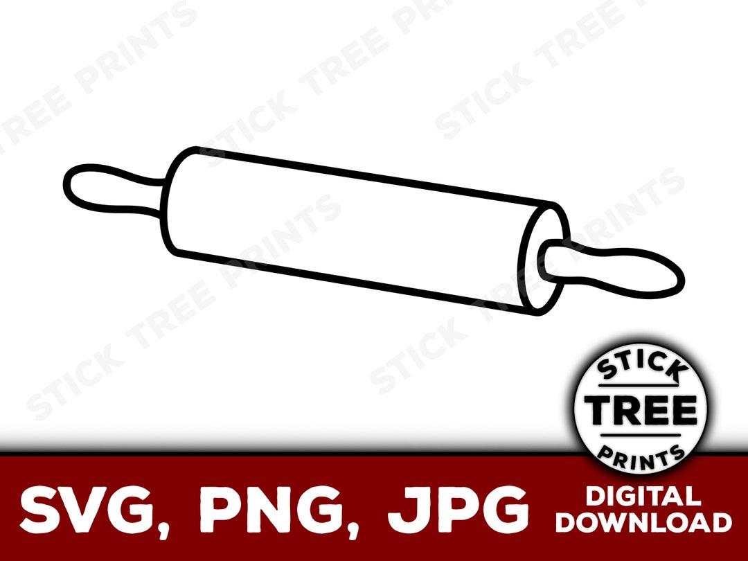Rolling Pin SVG - Rolling Pin Png, Rollling Pin Jpg, Rolling Pin Clip ...