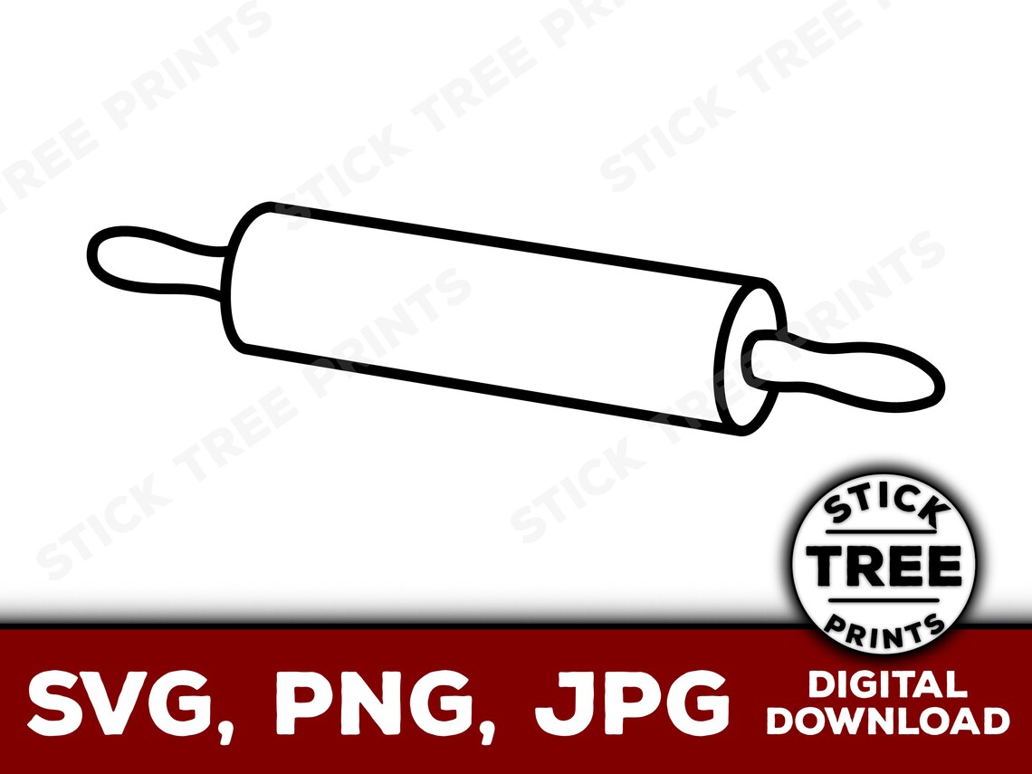Rolling Pin SVG Rolling Pin Png Rollling Pin Jpg Rolling - Etsy