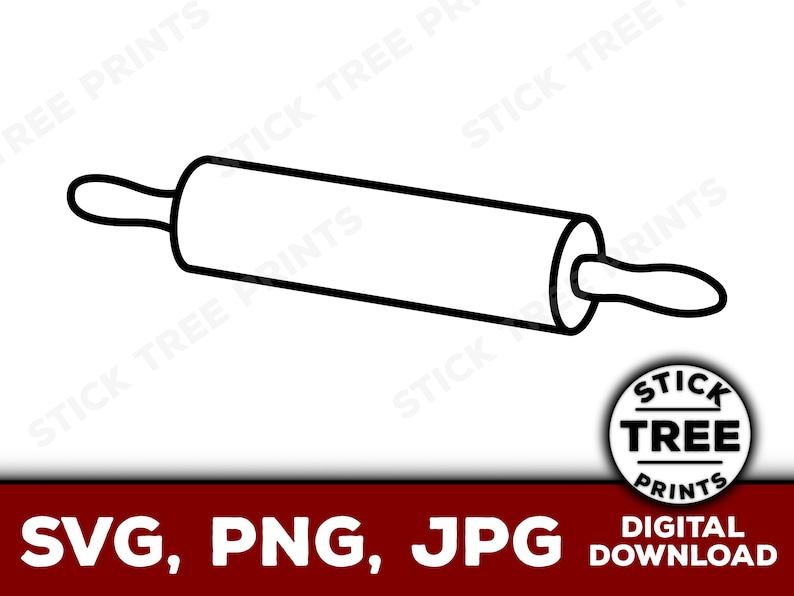 Rolling Pin SVG Rolling Pin Png Rollling Pin Jpg Rolling | Etsy