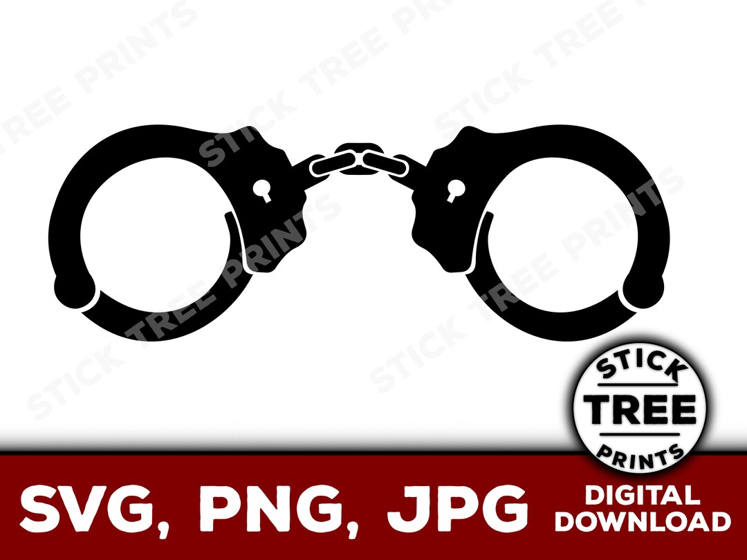 Handcuffs Vector Image - Handcuffs Clip Art, Handcuffs Svg for Cricut ...