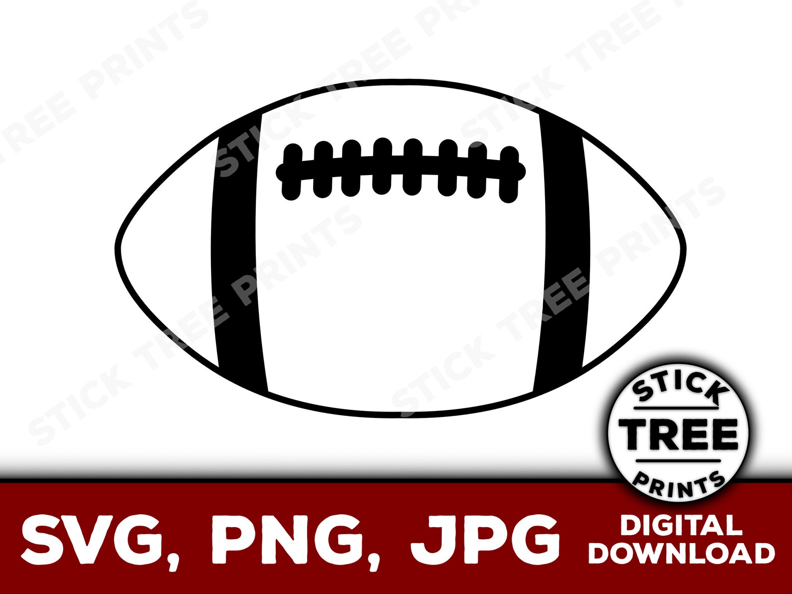 Football SVG Football Image for Cricut Vector File - Etsy