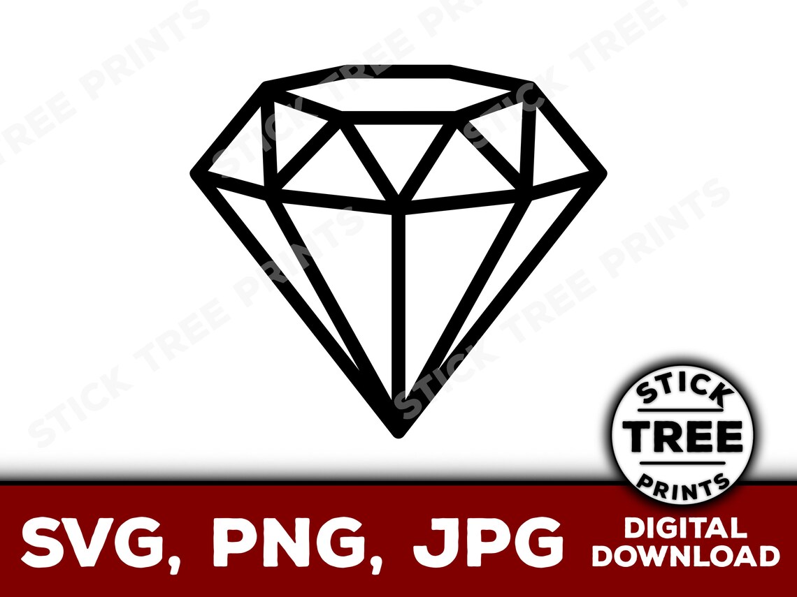 Diamond SVG - Diamond Png, Diamond Clip Art, Diamond Cut File, Diamond ...