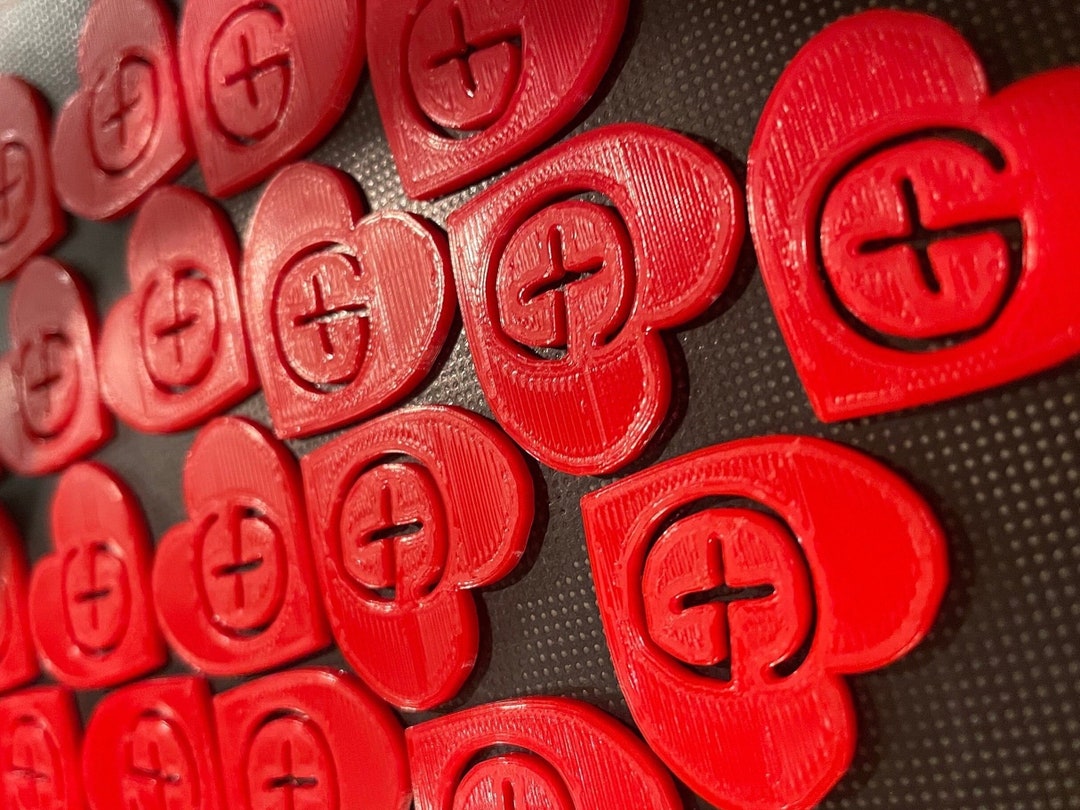 Geocache Heart Tokens! Swag Coins an Original 3d Printed by Tamis2go - Etsy