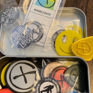 Geocache Swag Tin Gift, Filled With Swag, Stickers, Logs and Other Geo ...