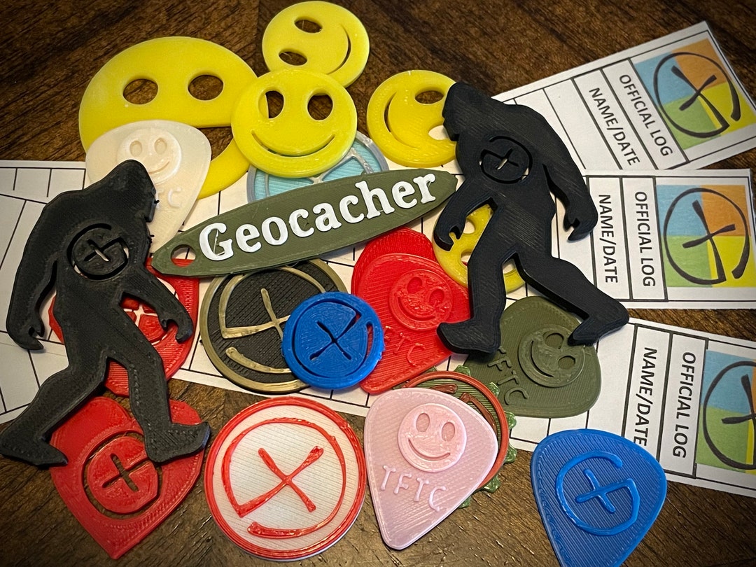 Geocache Swag Mixed Bag, Filled With Swag, Stickers, 30 Items by ...