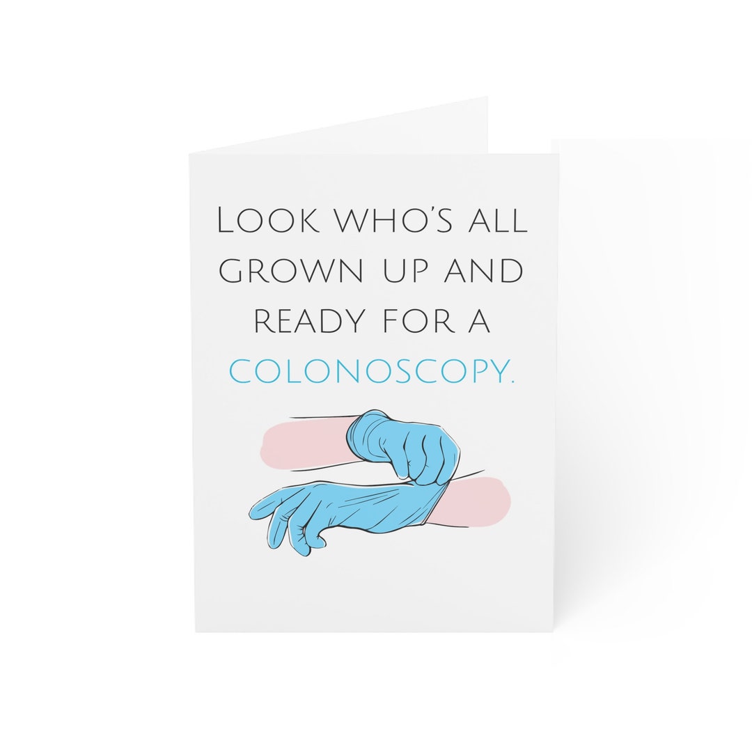 Funny Birthday Card // Adult Humor // Colonoscopy // Old - Etsy