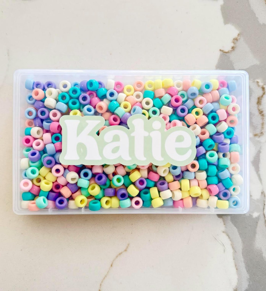 Custom Bead Kit, Little Kid Bead Kit, Custom Name Bead Kit ...