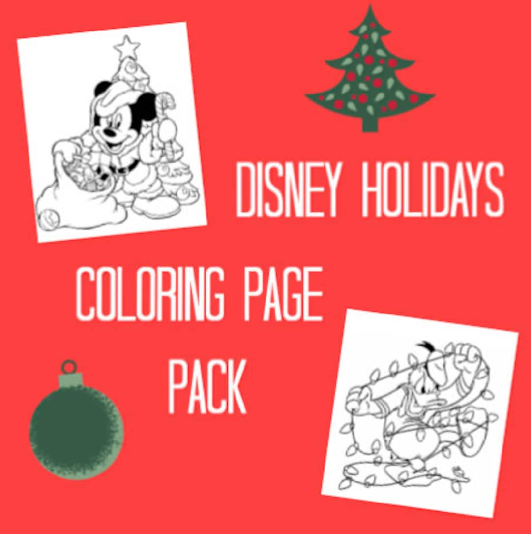 Holiday Coloring Pages Coloring Book Pack Holiday Characters - Etsy