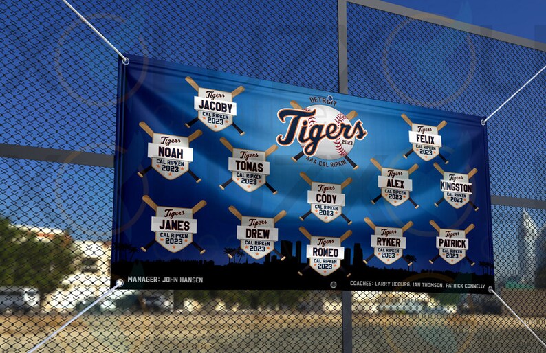 Vinyl Baseball Team Banner, Personalized Sports Decor - Etsy