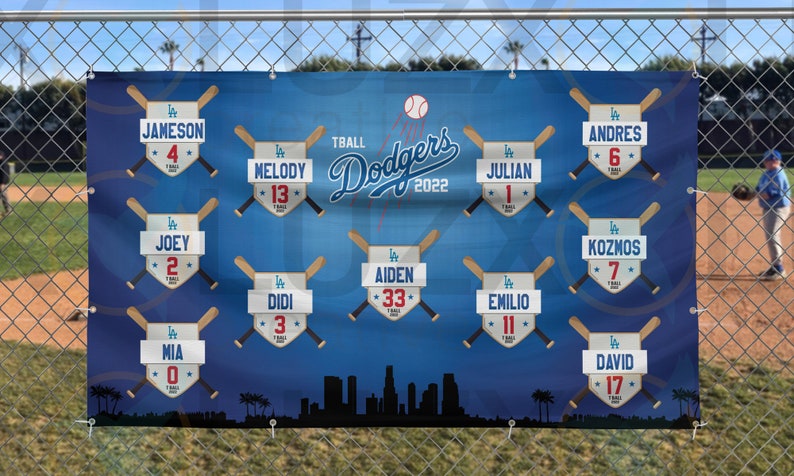 Baseball Banner, T-ball Banner, Tball Banners, Team Banners, Softball ...