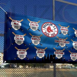 Baseball Banner, T-ball Banner, Tball Banners, Team Banners, Softball ...