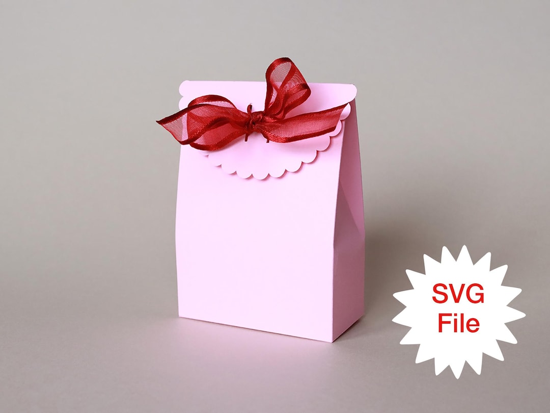 Pretty Box SVG File, Small Gift Box SVG, Mothers Day Gift Box Diy, Cute ...