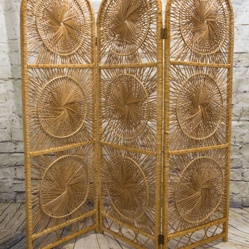 Rattan Room Divider - Etsy