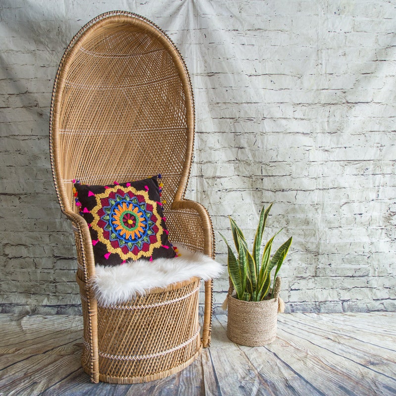 Rattan Fan Chair - Etsy