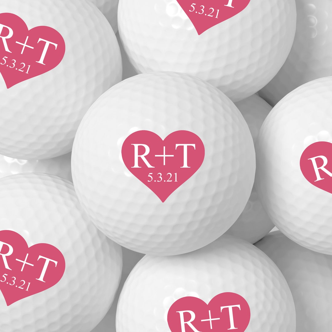 Personalized Wedding Golf Ball Favors , Custom Wedding Day Gift,color ...