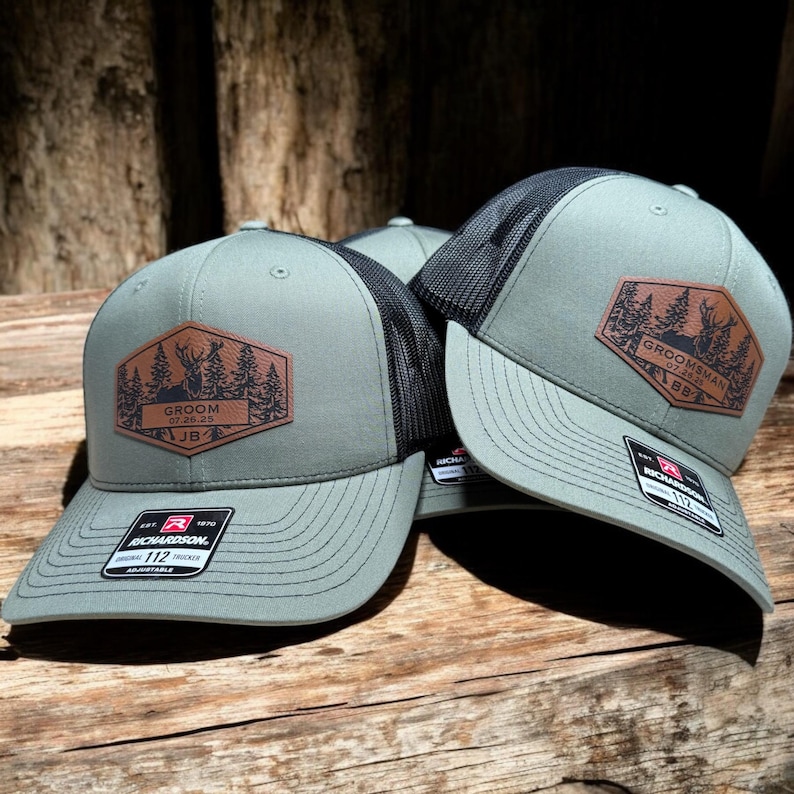 Custom Groom Hat | Richardson 112 | Wedding Hats | Custom Groomsmen ...