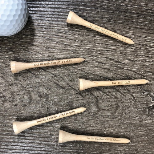 Personalized Laser Engraved Golf Tees Custom Engraved Wood - Etsy