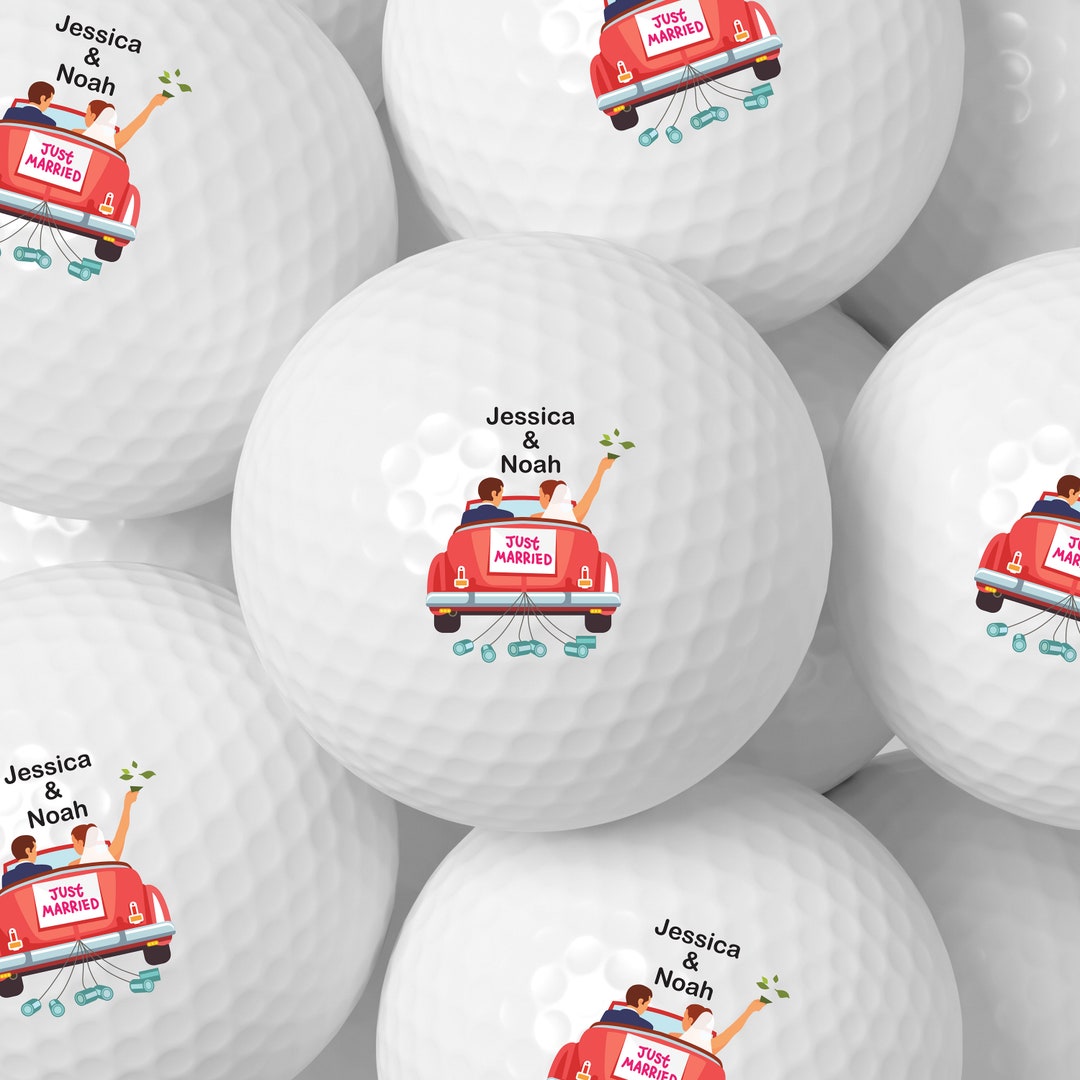 Personalized Wedding Golf Ball Favors , Custom Wedding Day Gift,color ...