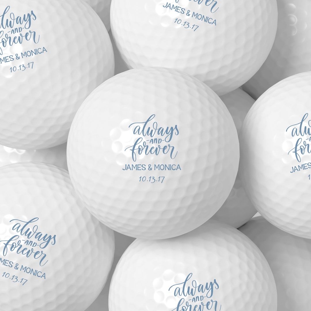 Personalized Wedding Golf Ball Favors , Custom Wedding Day Gift,color ...