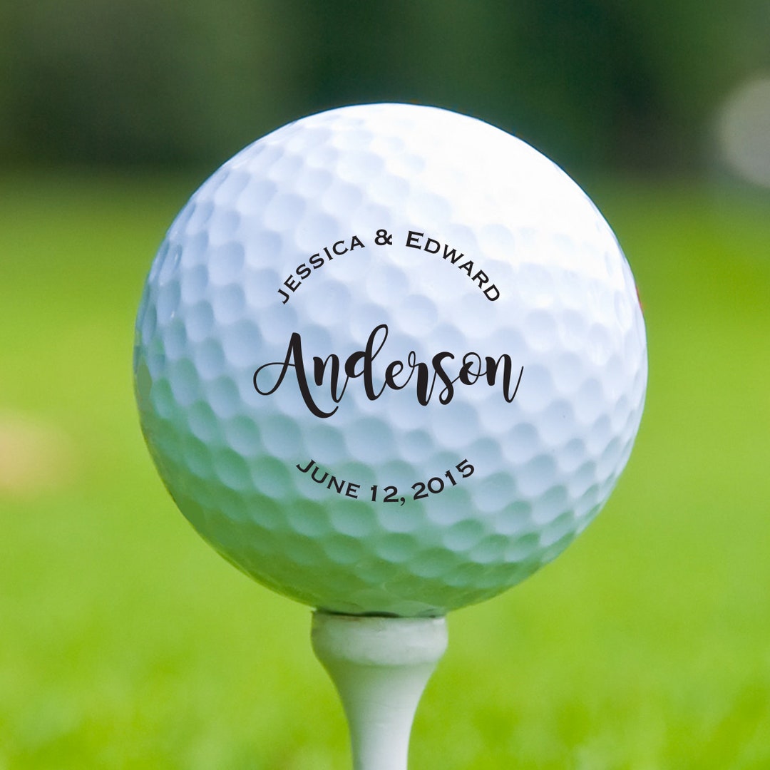 Personalized Wedding Golf Ball, Wedding Day Gift,color Printed Golf ...