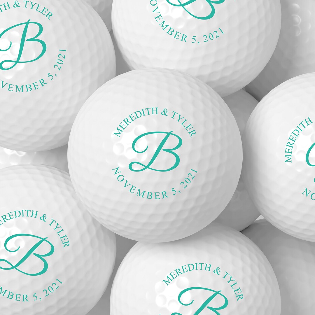 Personalized Wedding Golf Ball Favors , Custom Wedding Day Gift,color ...