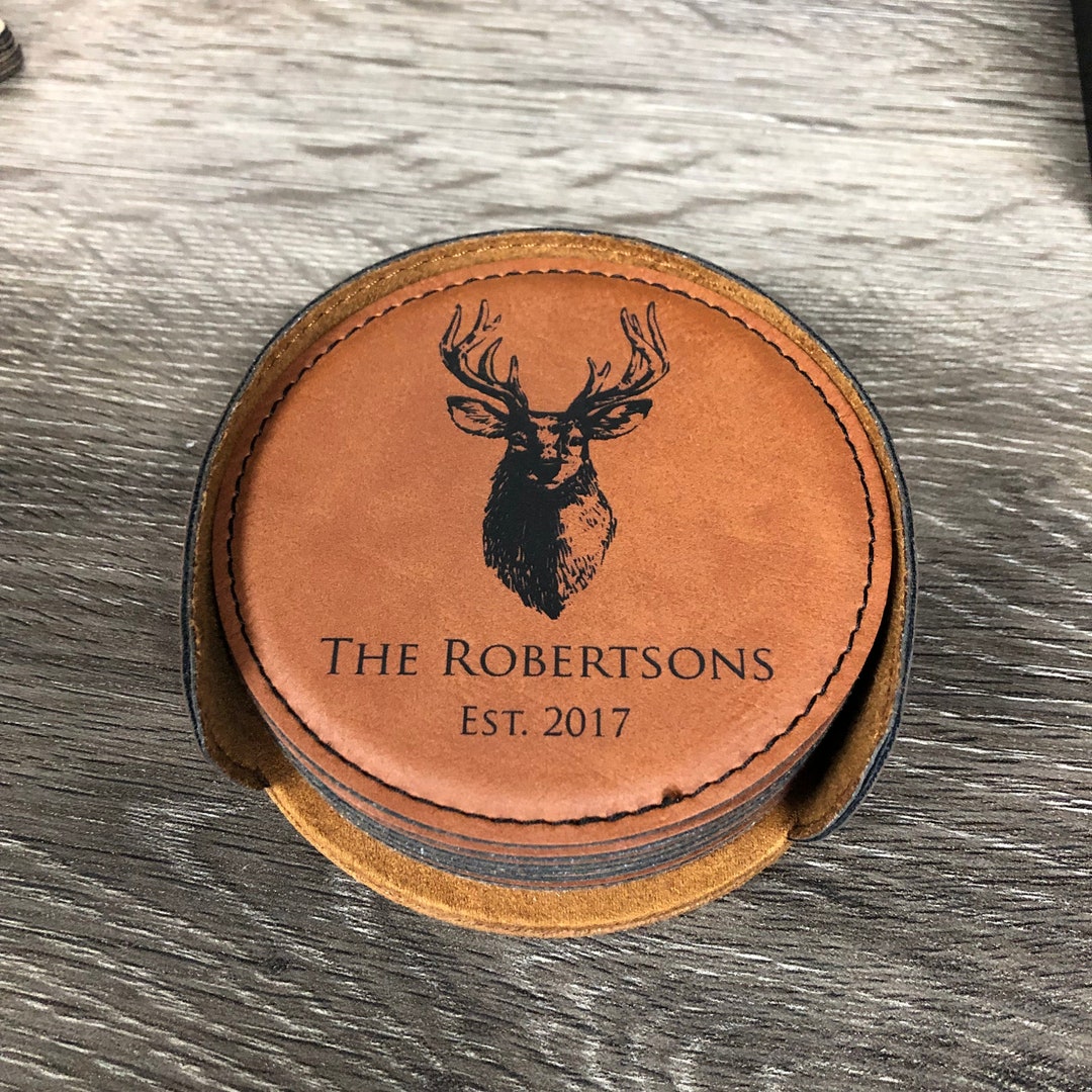 Personalized Coaster Set Custom Coasters Engraved Coasters - Etsy