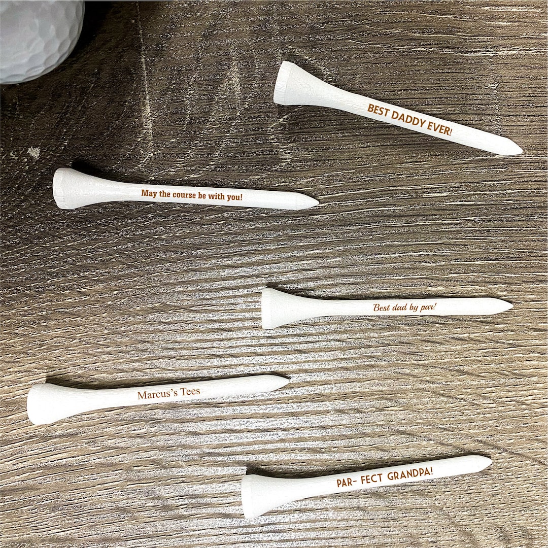 Personalized Laser Engraved Golf Tees: Custom Golf Gift - Etsy