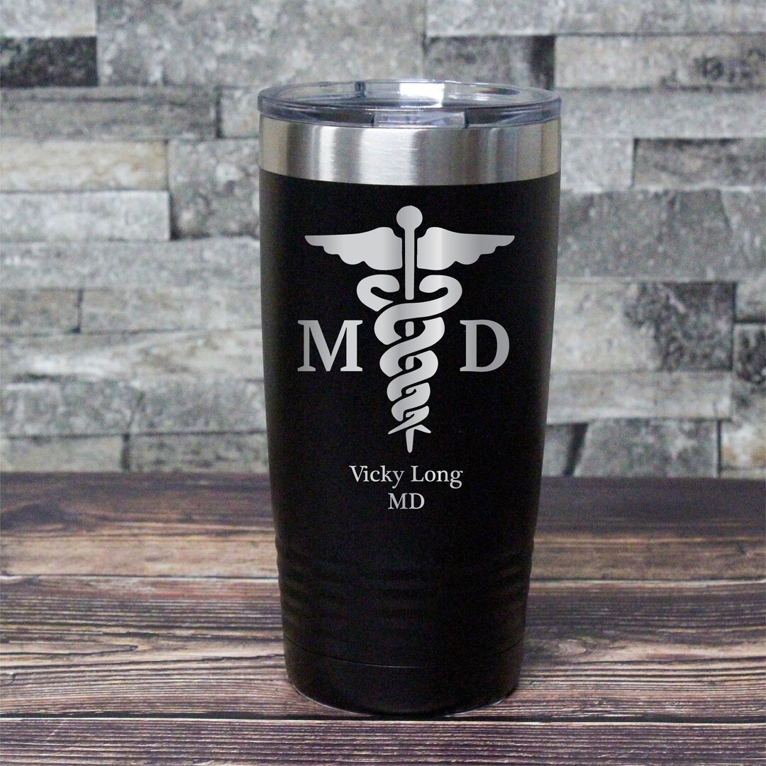 Medical Doctor MD Tumbler-profession Tumbler -free Personalization-gift ...
