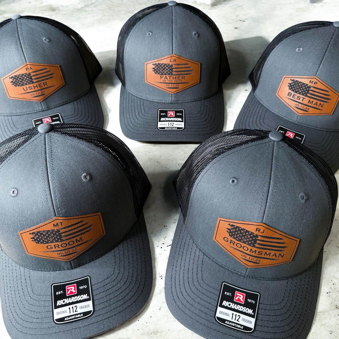 Custom Groom Hat | Richardson 112 | Wedding Hats | Custom Groomsmen ...