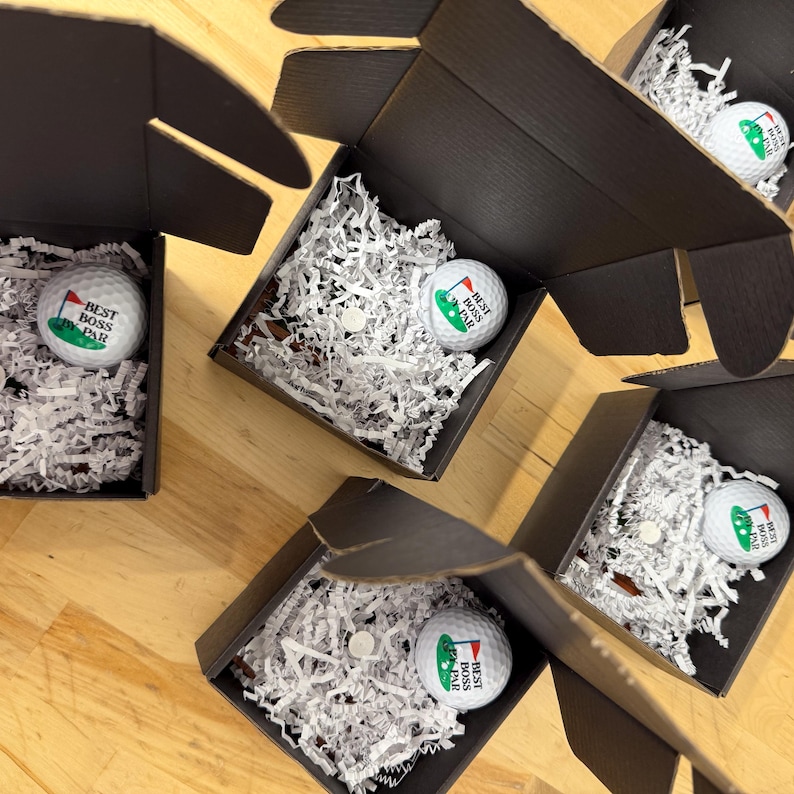 Boss Gift Set, BEST BOSS by Par Golf Ball on Tee Stand, Golf Balls for ...