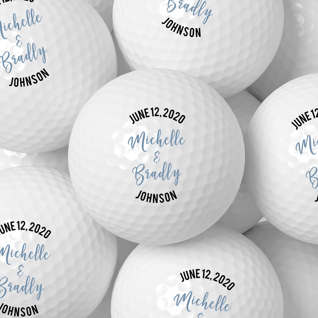 Personalized Wedding Golf Ball Favors: Custom Printed Golf Balls - Etsy