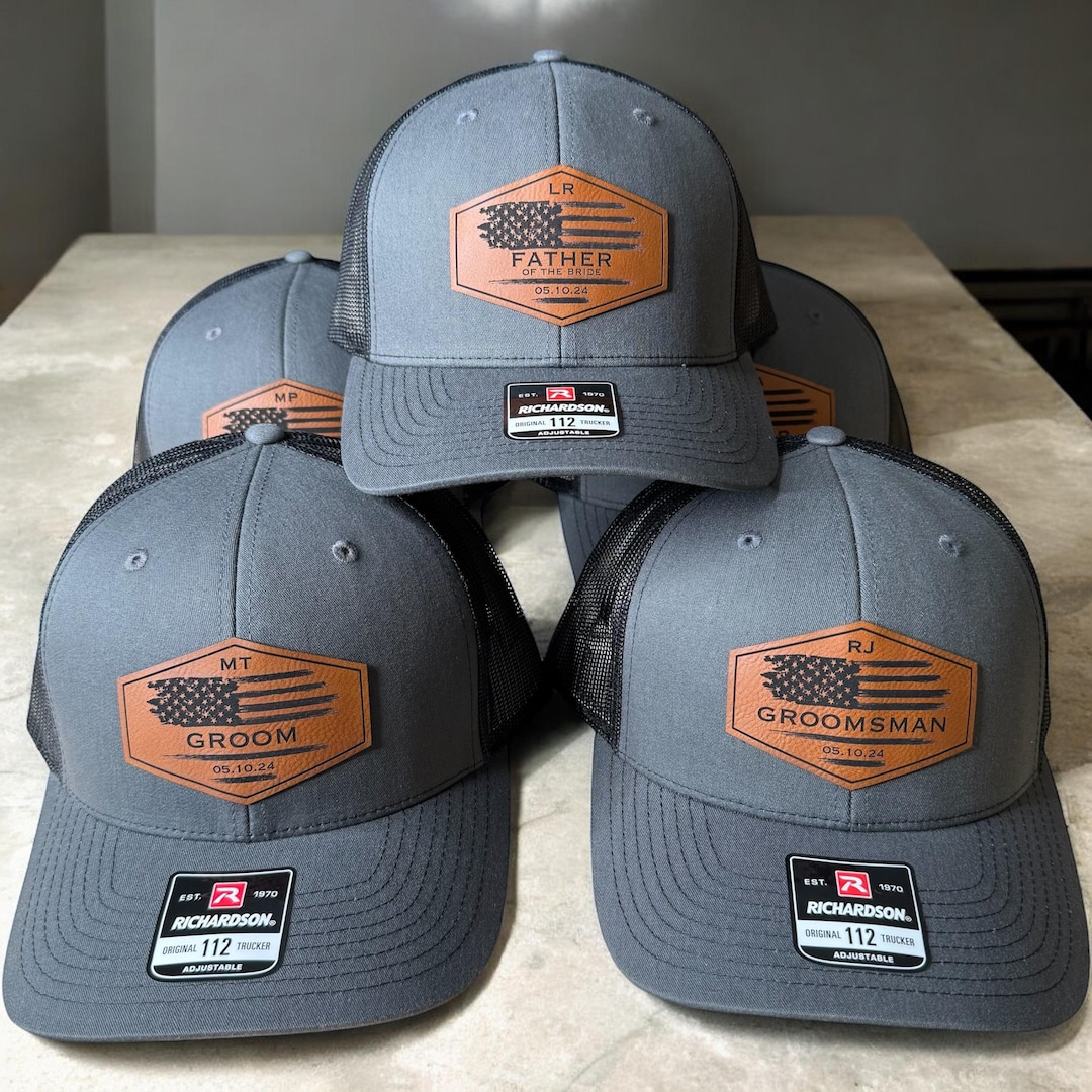 Custom Groom Hat | Richardson 112 | Wedding Hats | Custom Groomsmen ...