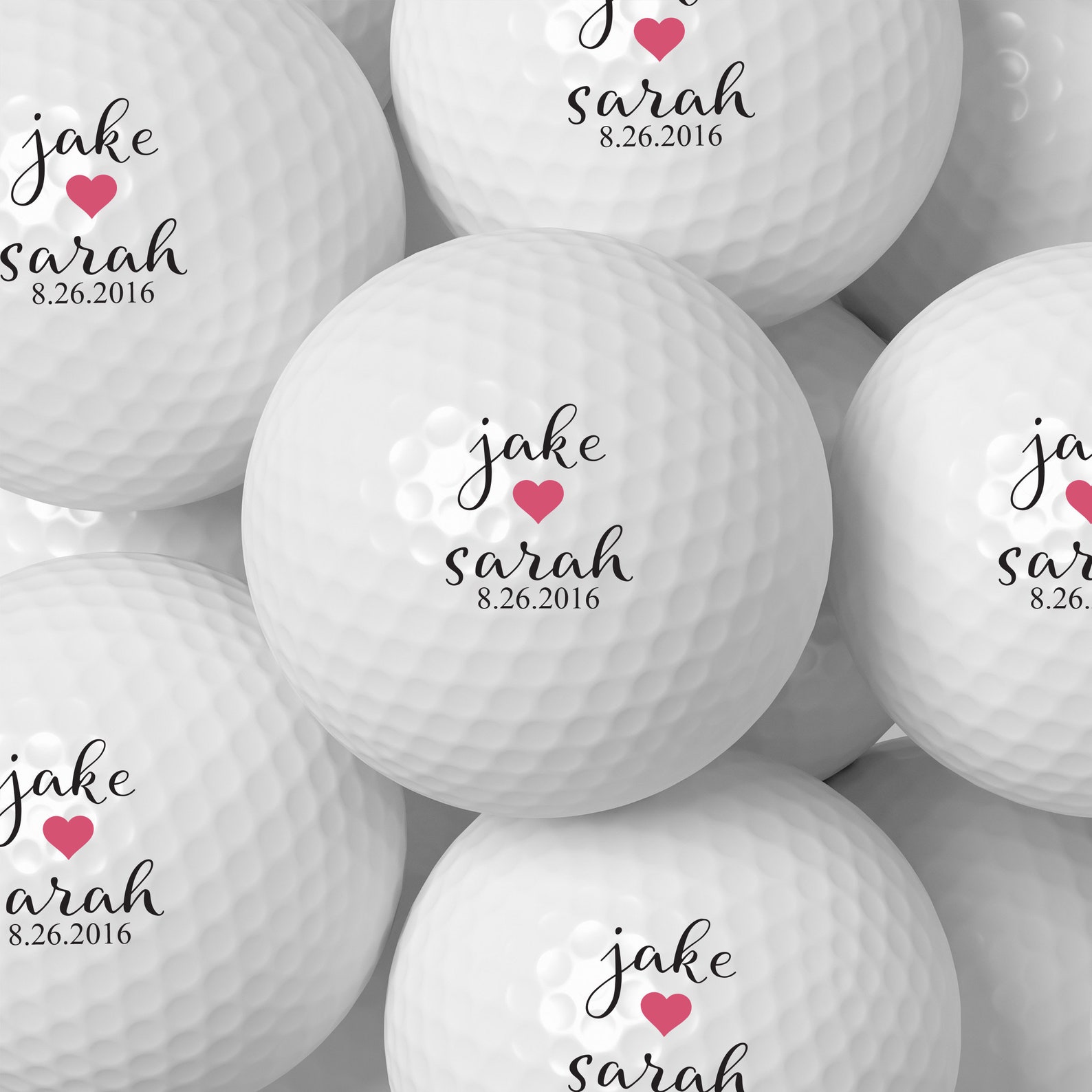 Personalized Wedding Golf Ball Favors Custom Wedding Day - Etsy