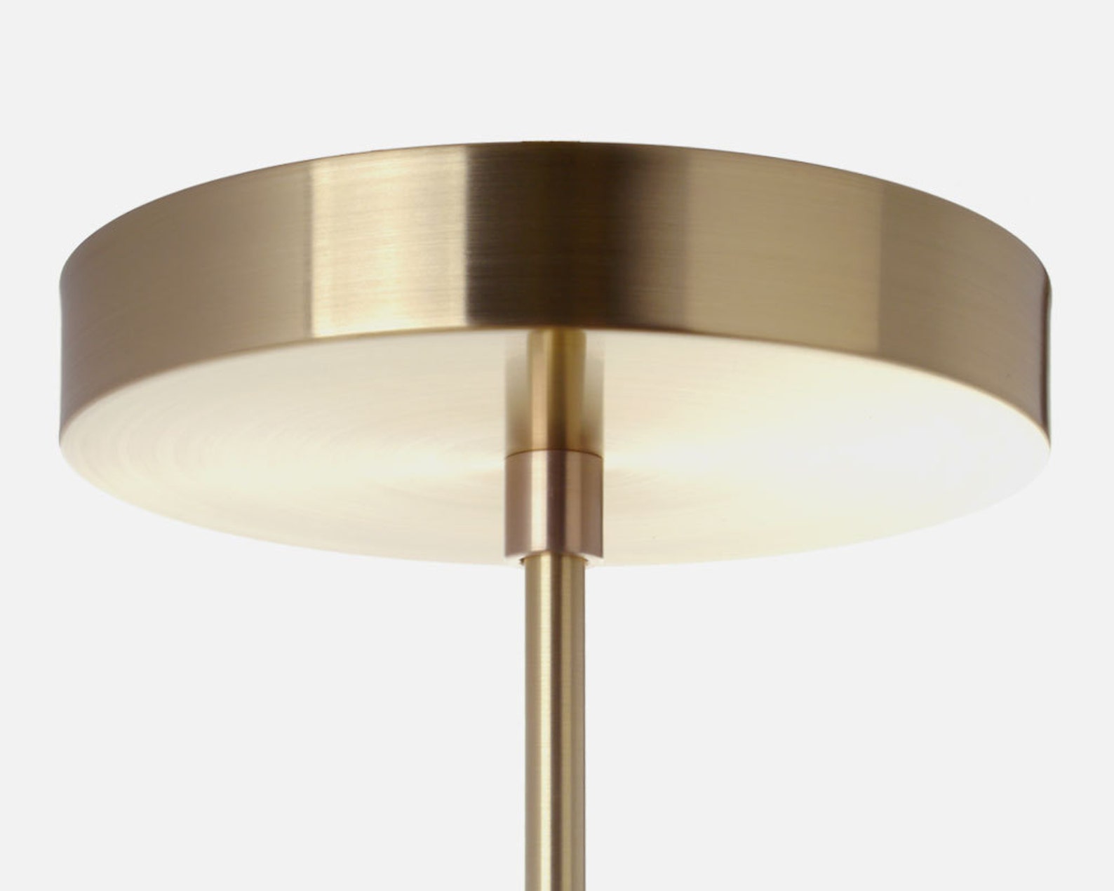 Minimal Stem Pendant Light - Solid Brass, Modern, Mid-century ...