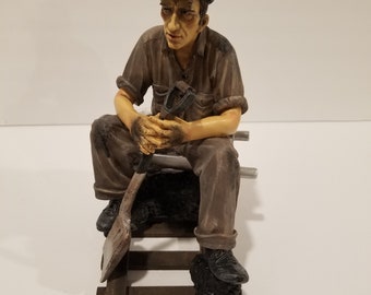 Coal Miner Figurine | Etsy
