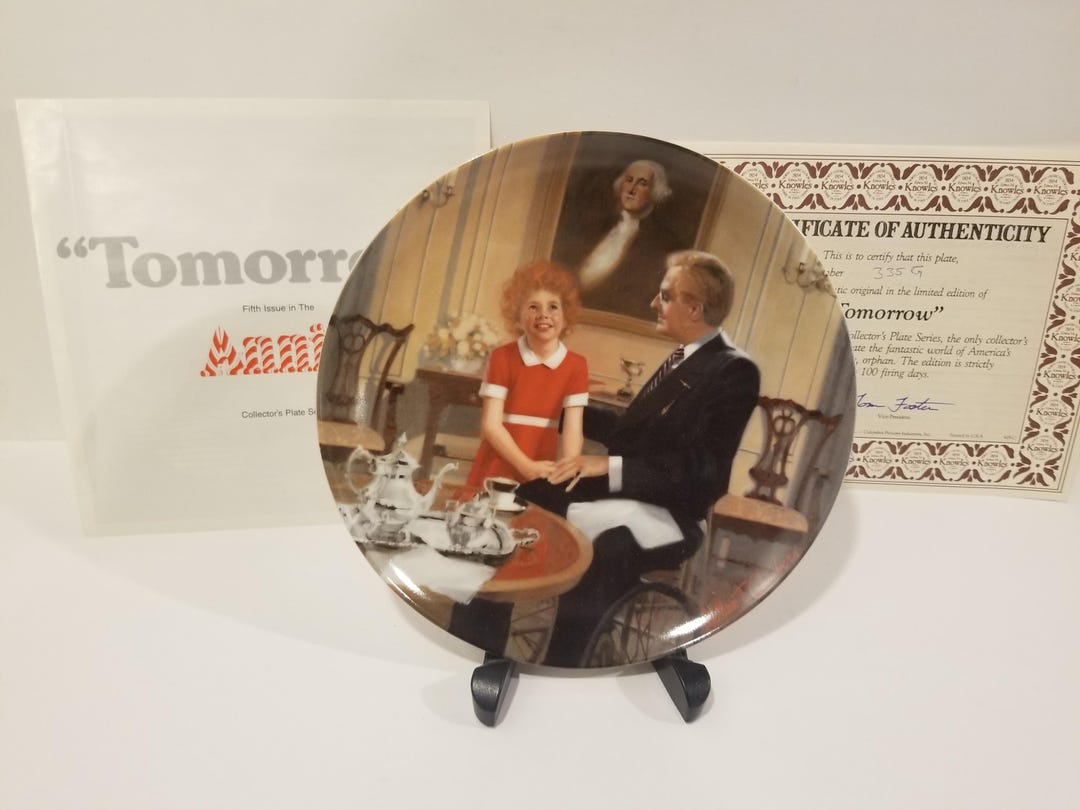 Collectable Plate - Annie Collector's Plate Series - Tomorrow - 335G ...