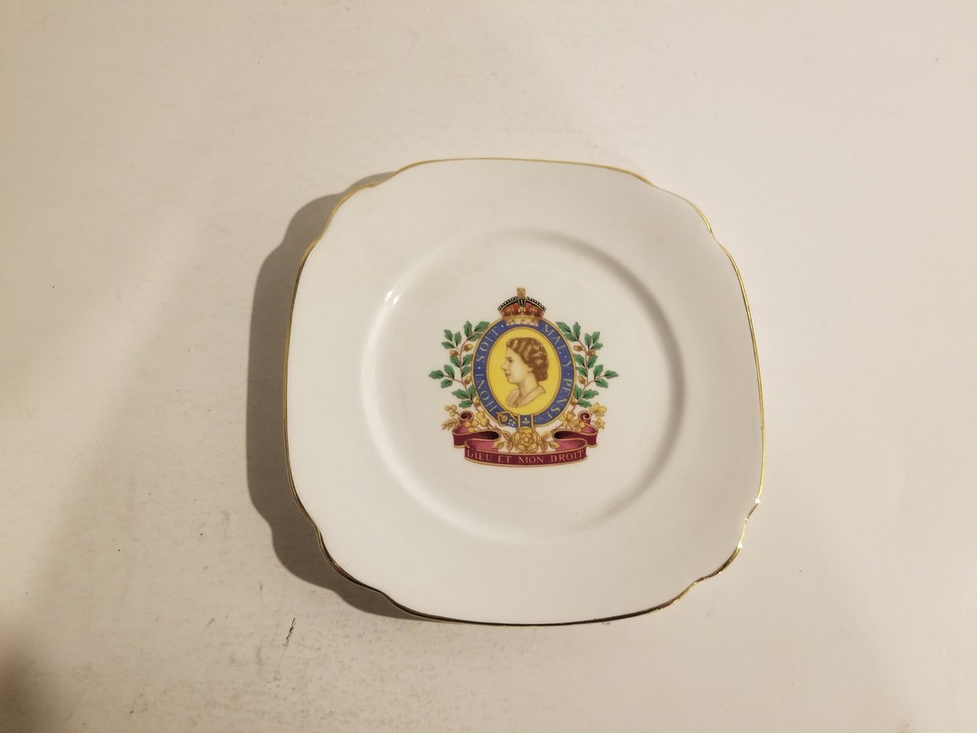 RARE - Queen Elizabeth II 1953 Coronation Side Plate Windsor China ...