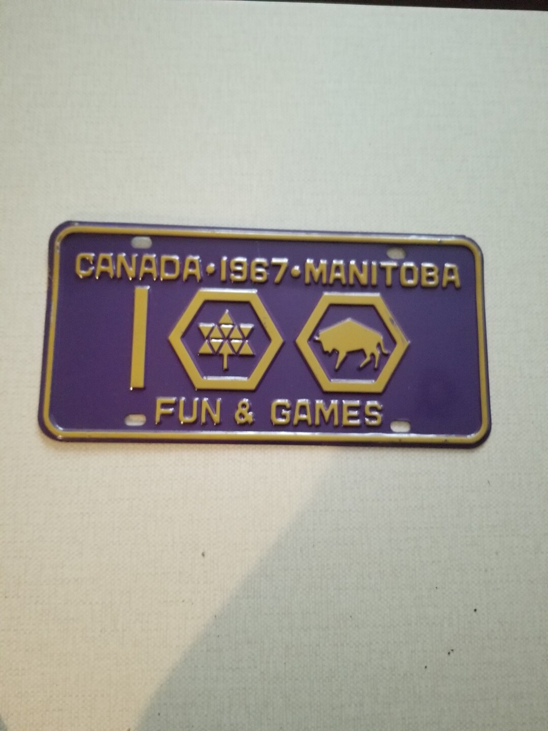 Canada 1967 Centennial 100 Years Manitoba License Plate - Etsy