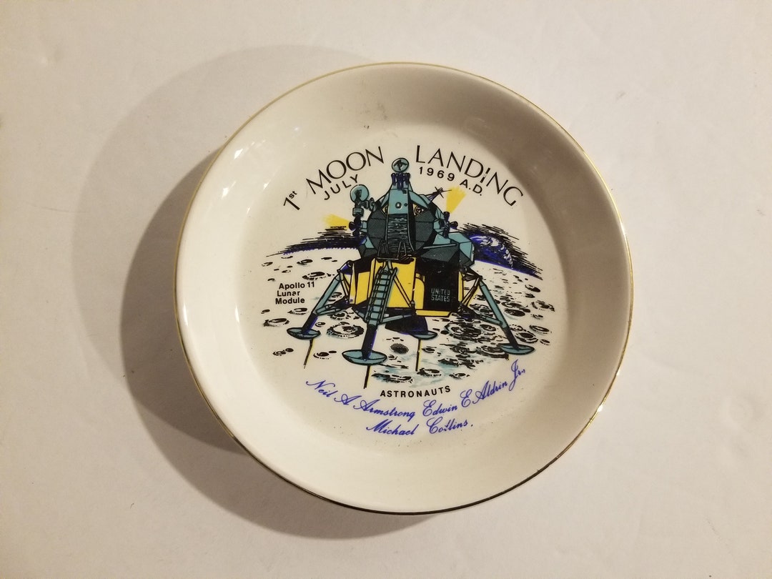 Nelson Ware - 1st Moon Landing - Mini Plate 4 1/4" - England - Etsy