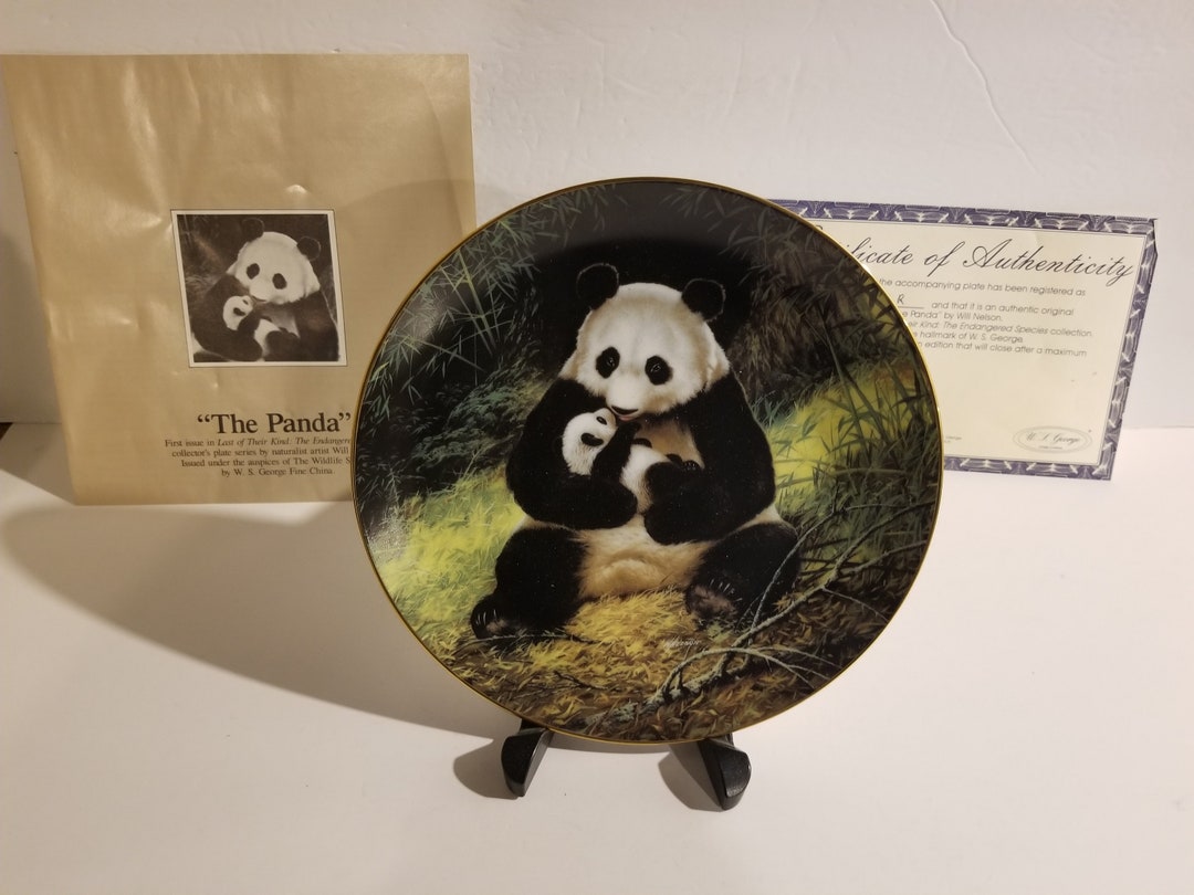 W J George - Collector Plate - the Panda by Will Nelson 3796R (bradex ...