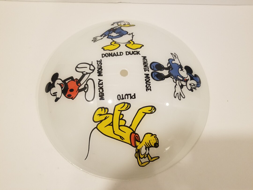 Vintage Disney Ceiling Light Fixture Cover shade - Etsy