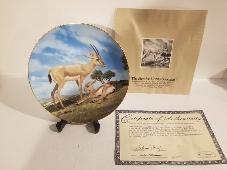 Collector Plate - Last of Their Kind - the Endangered Species - the ...