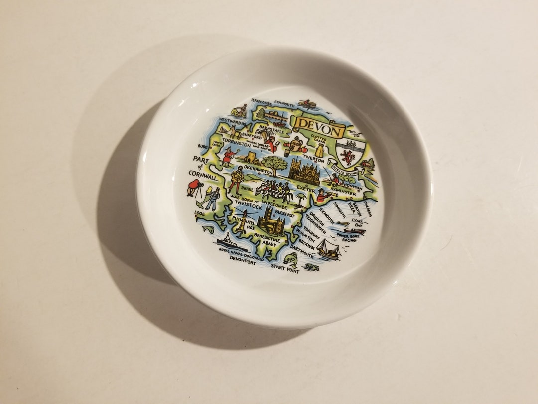 Devon - 5 1/2" Vintage Souvenir Plate - England - Etsy