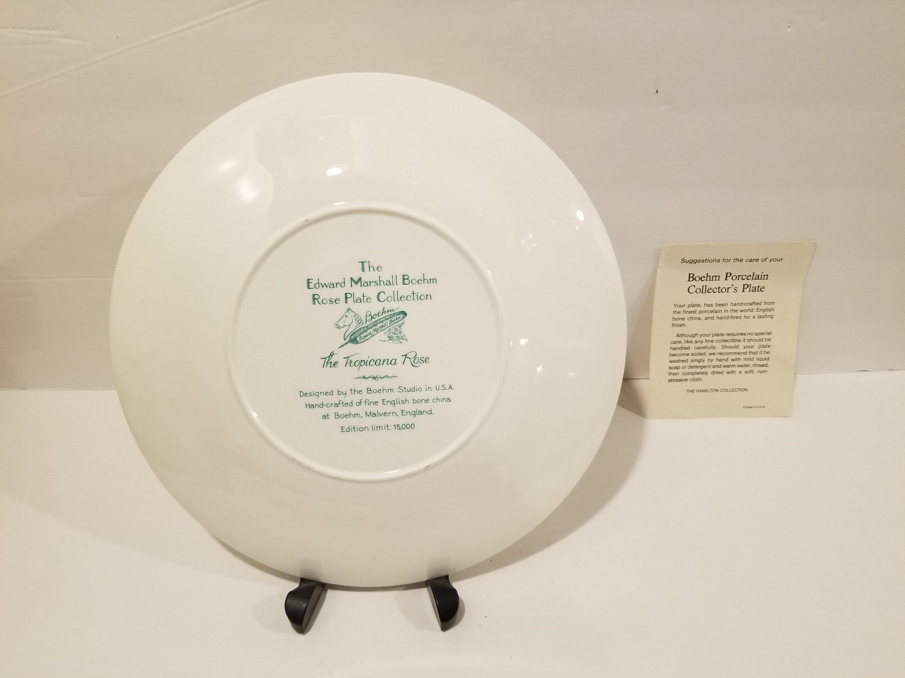 Edward Marshall Boehm Rose Plate Collection the Tropicana - Etsy