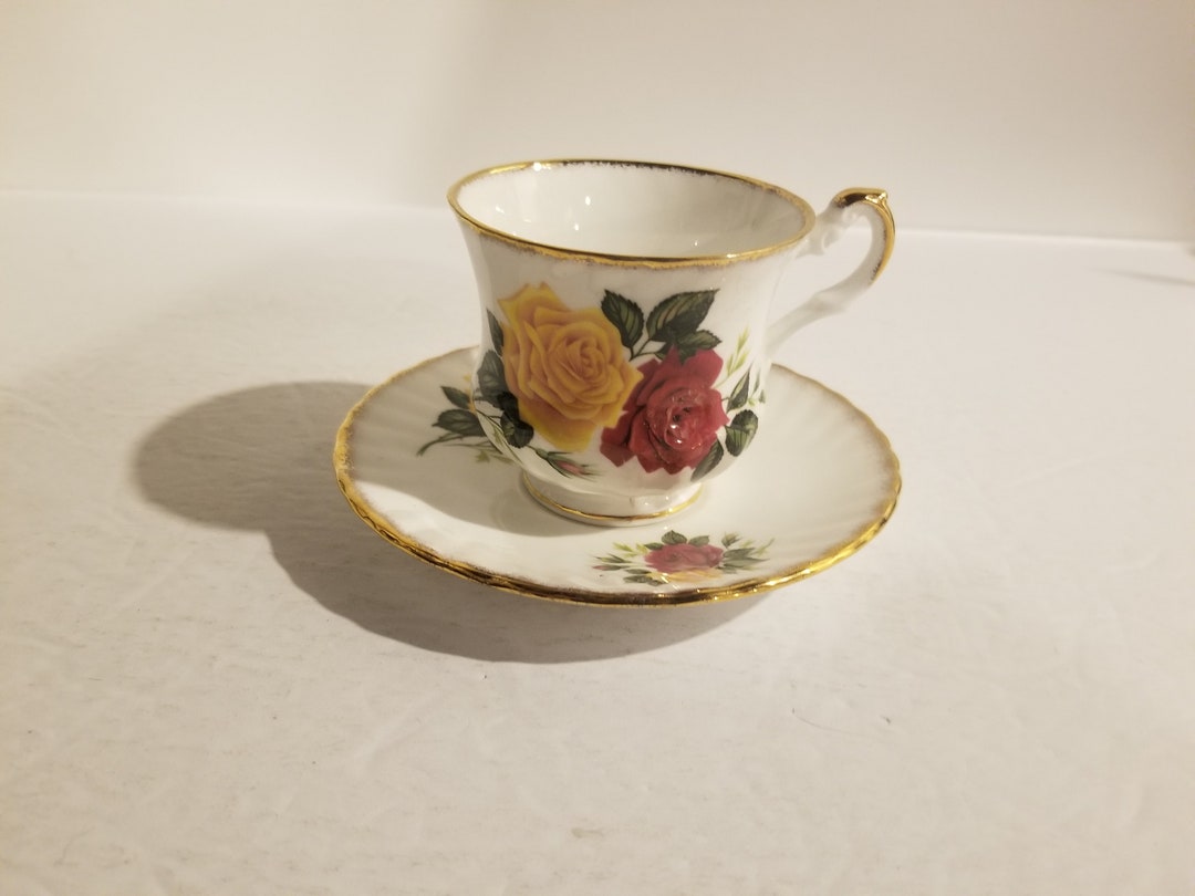 Rosina Bone China - Tea Cup and Saucer - Made in England - Etsy