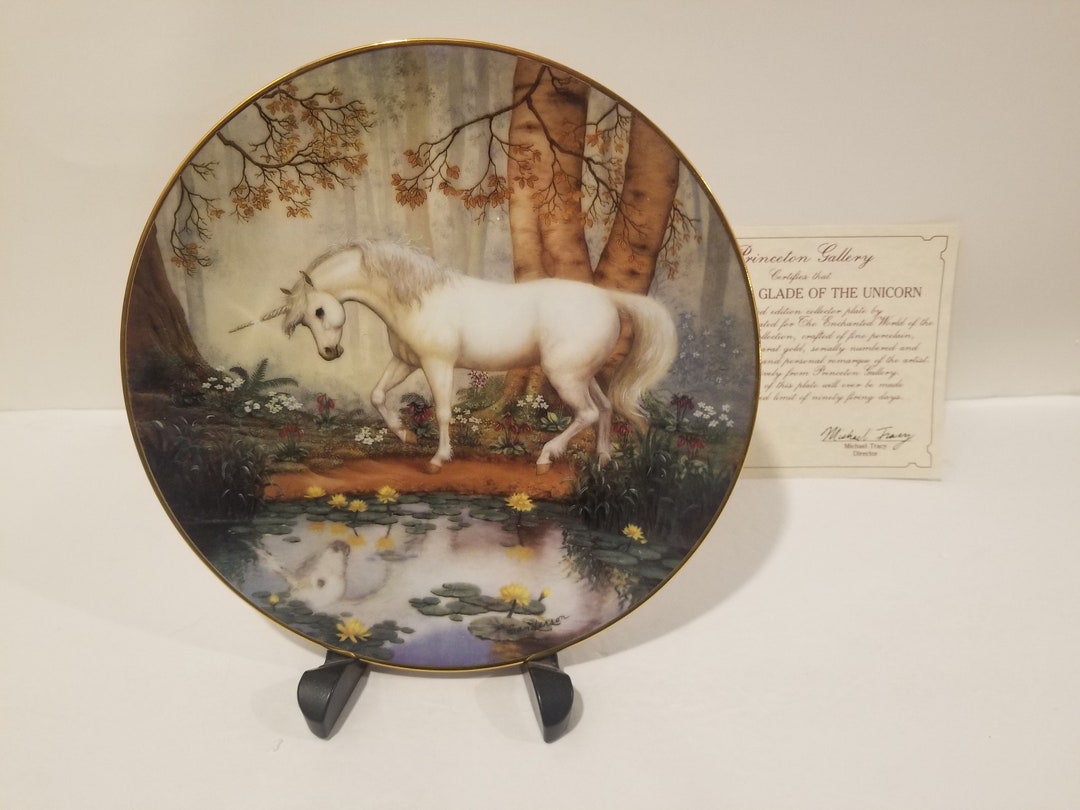 Collector Plate - the Hidden Glade of the Unicorn by Ruth Sanderson ...