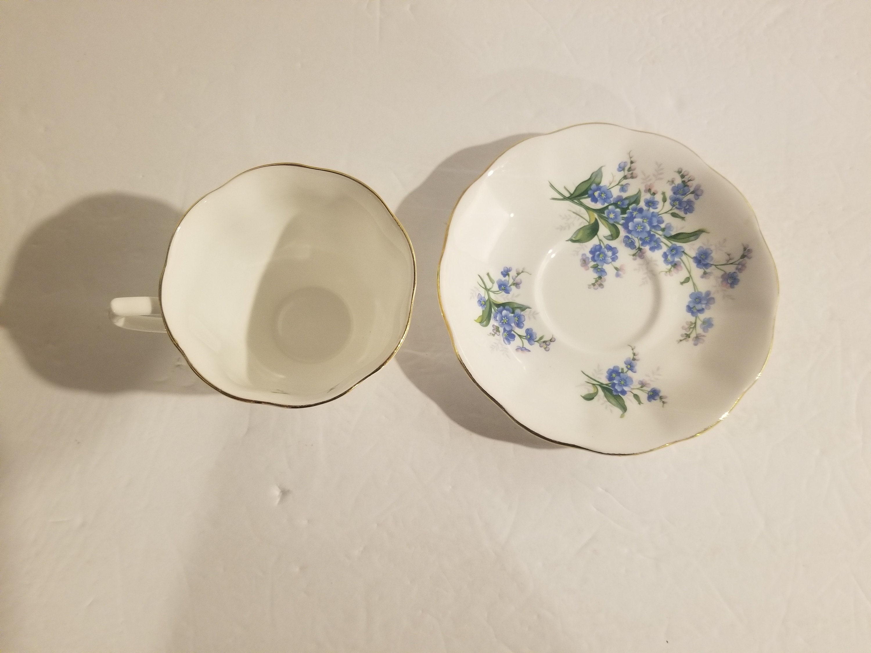 Royal Albert Forget-me-not Tea Cup and Saucer England Bone China - Etsy